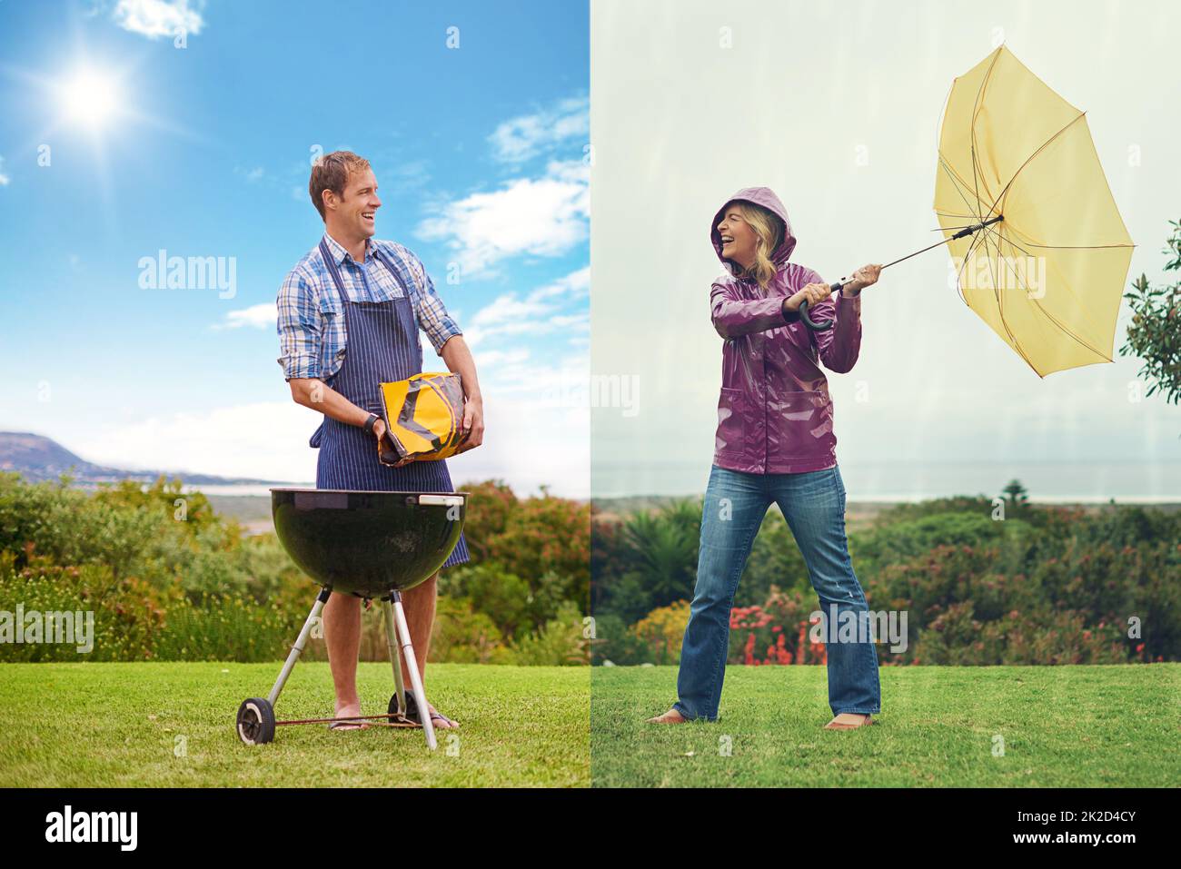 Standing against wind two people hi-res stock photography and images ...