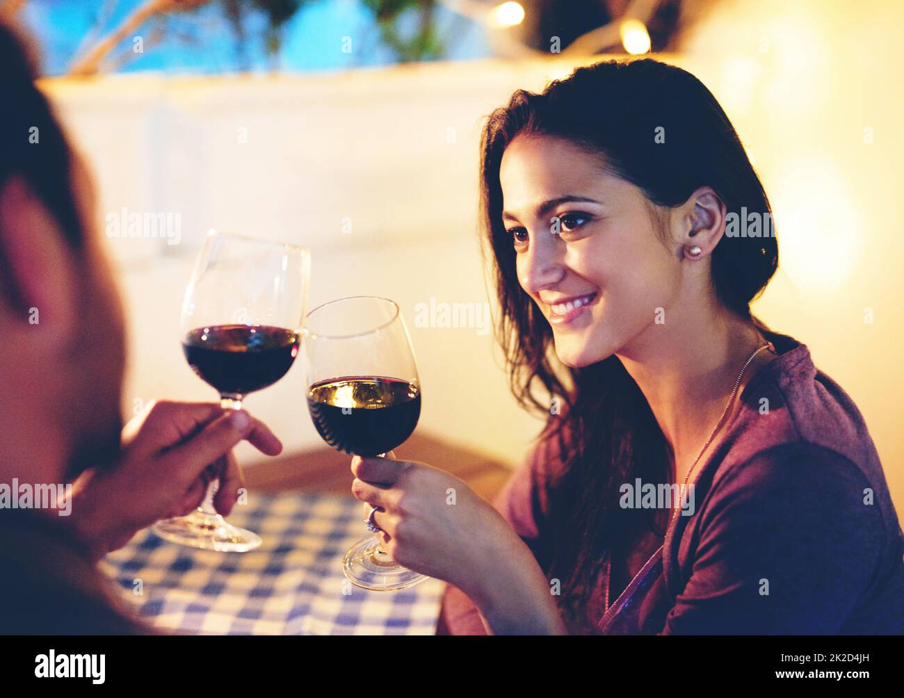 Ill Toast To That High Angle Shot Of An Affectionate Young Couple