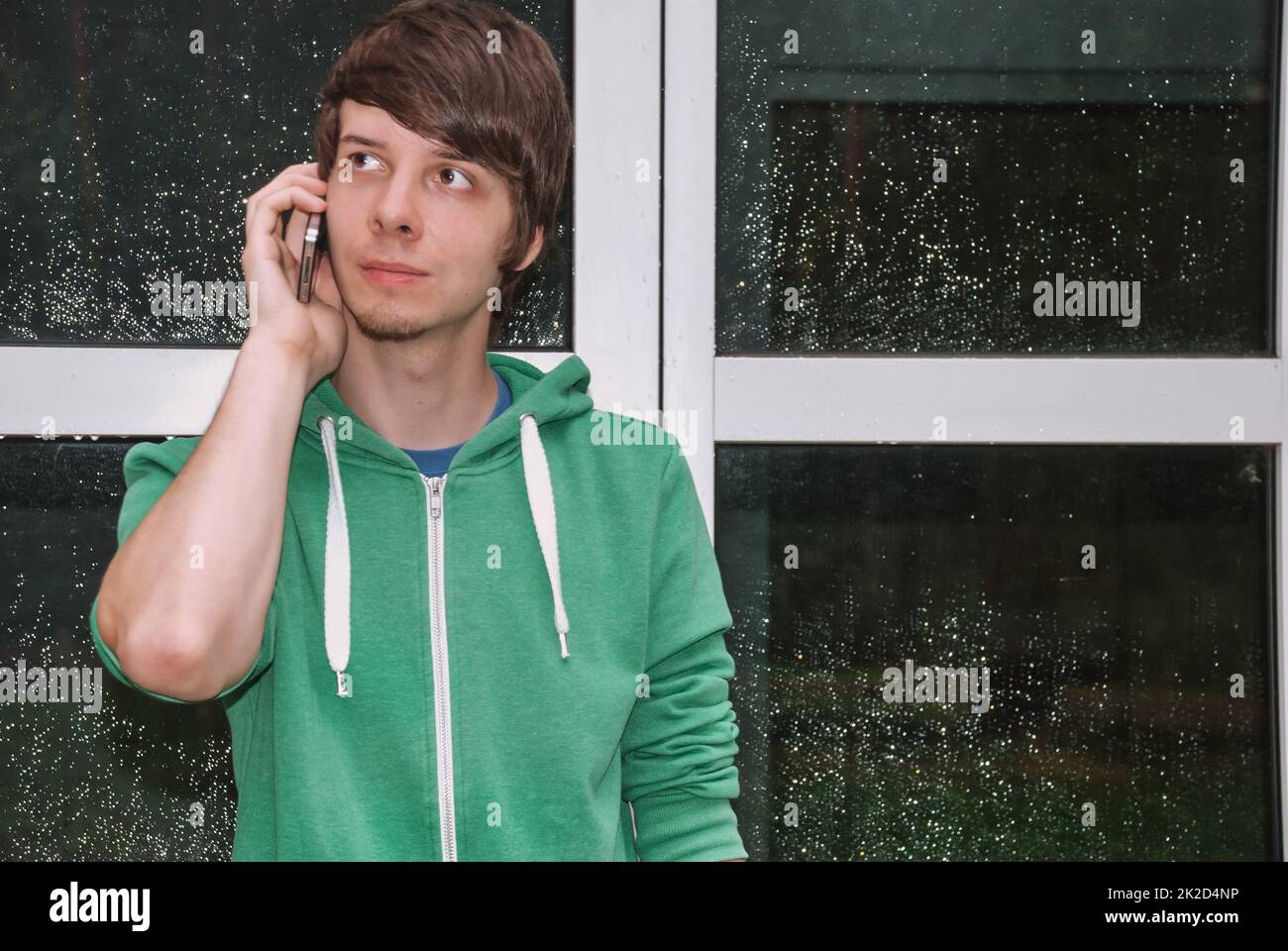 Young man student talking hi-res stock photography and images - Alamy