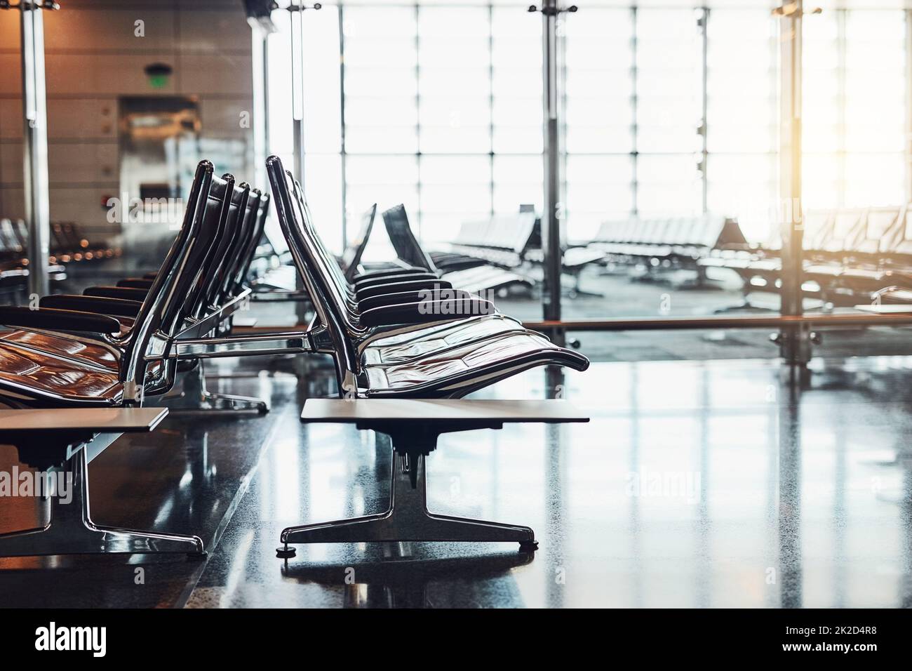 Where people form different places come together. Shot of rows of seats ...