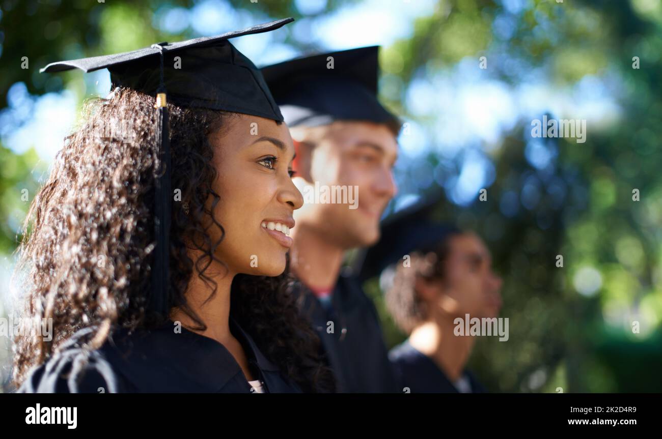 Were ready to take on the real world. Shot of a diverse group of ...