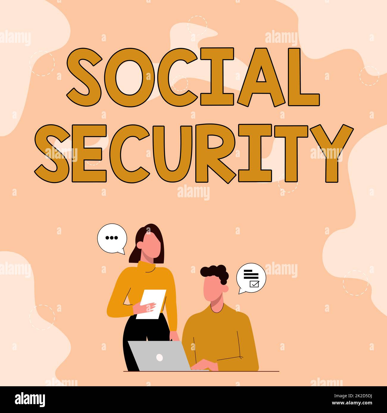 Sign displaying Social Security. Conceptual photo assistance from state ...