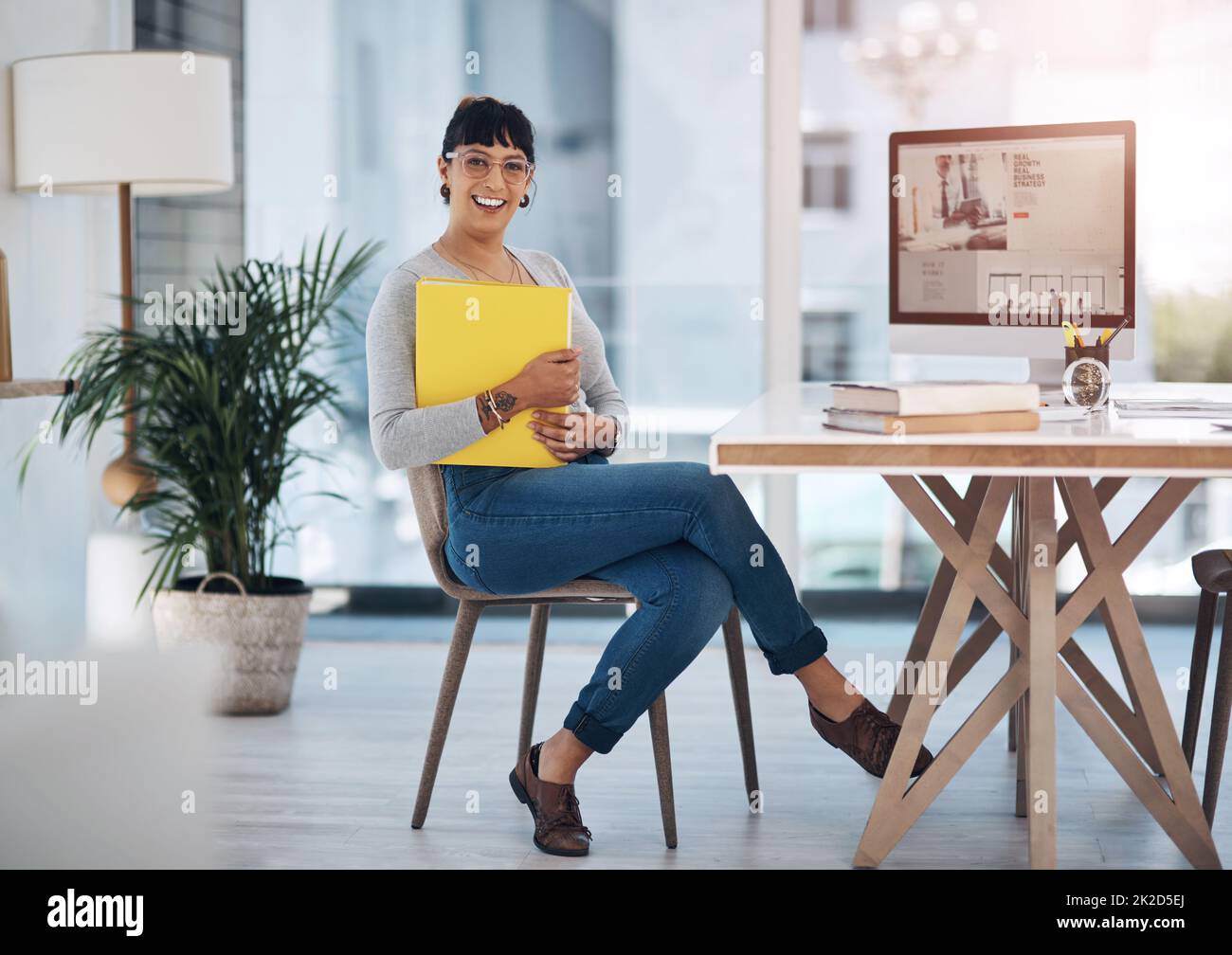 I love my job. Full length portrait of an attractive young ...