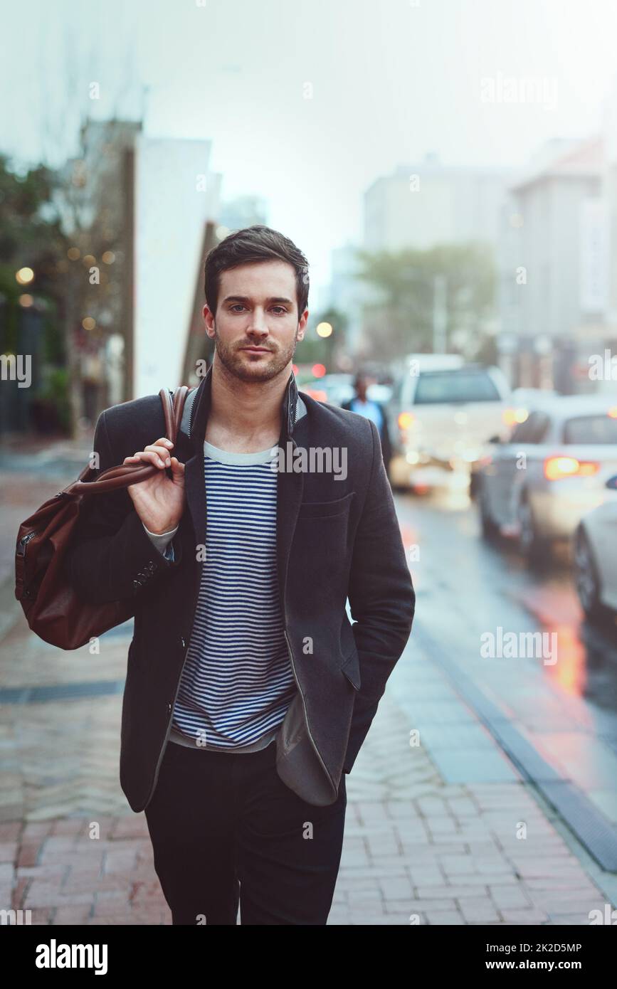 Cool man walking city hi-res stock photography and images - Alamy