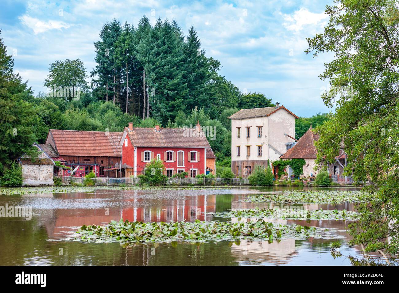 water mill in Burgundy, France Stock Photo - Alamy