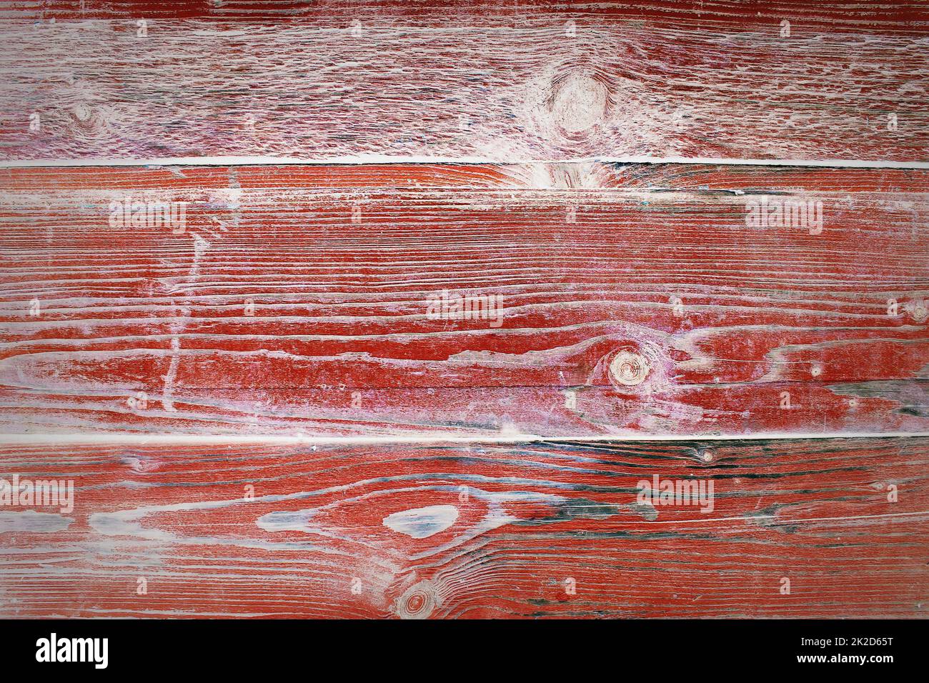 Old rustic wooden planks painted in red color. Backgrounds concept ...