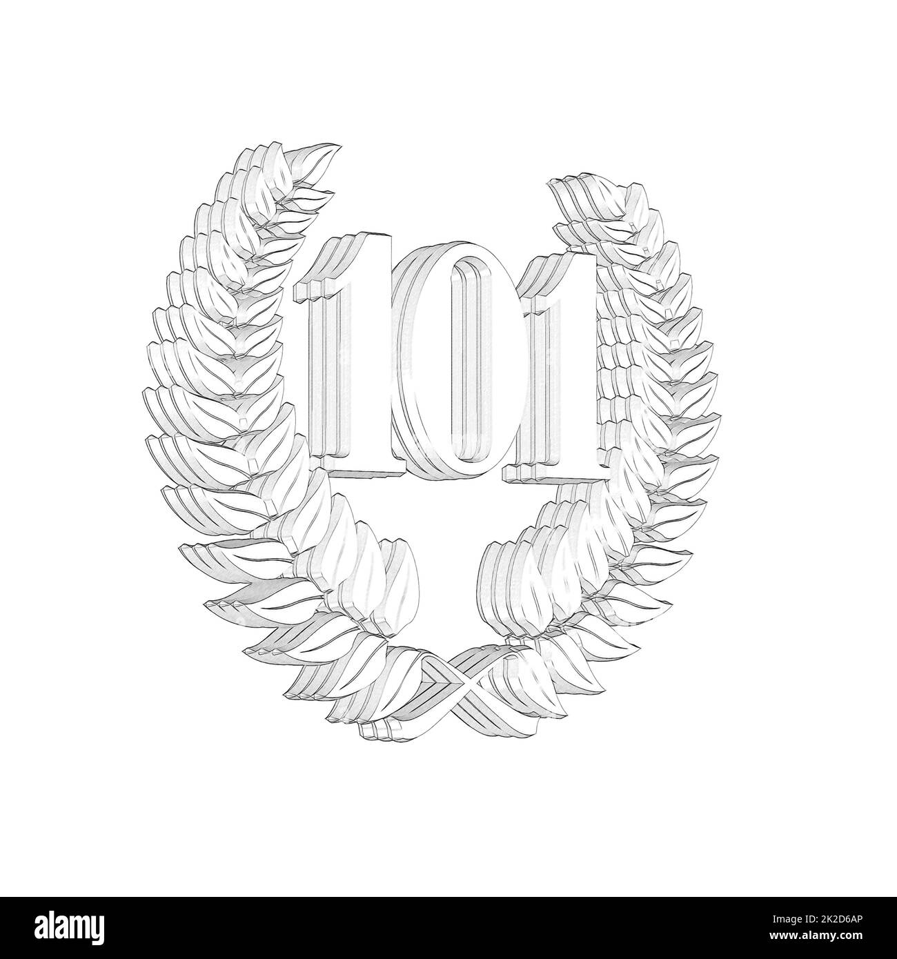 3d number 101 hi-res stock photography and images - Alamy