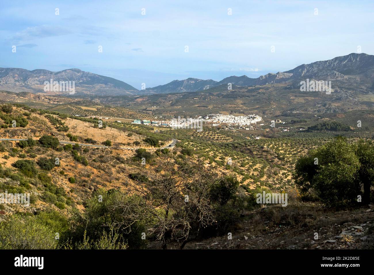 Spain, EL Burgo - White Town Stock Photo - Alamy