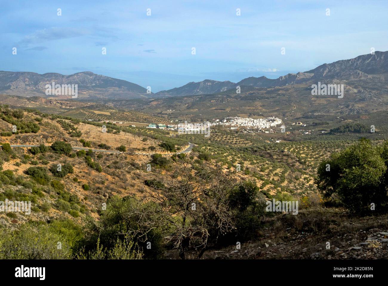 Spain, EL Burgo - White Town Stock Photo - Alamy