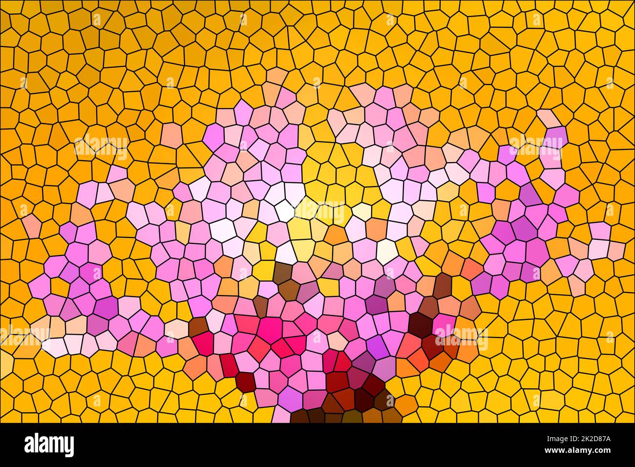 Abstract colorful mosaic tiles show geometrical shapes in trendy colors ...