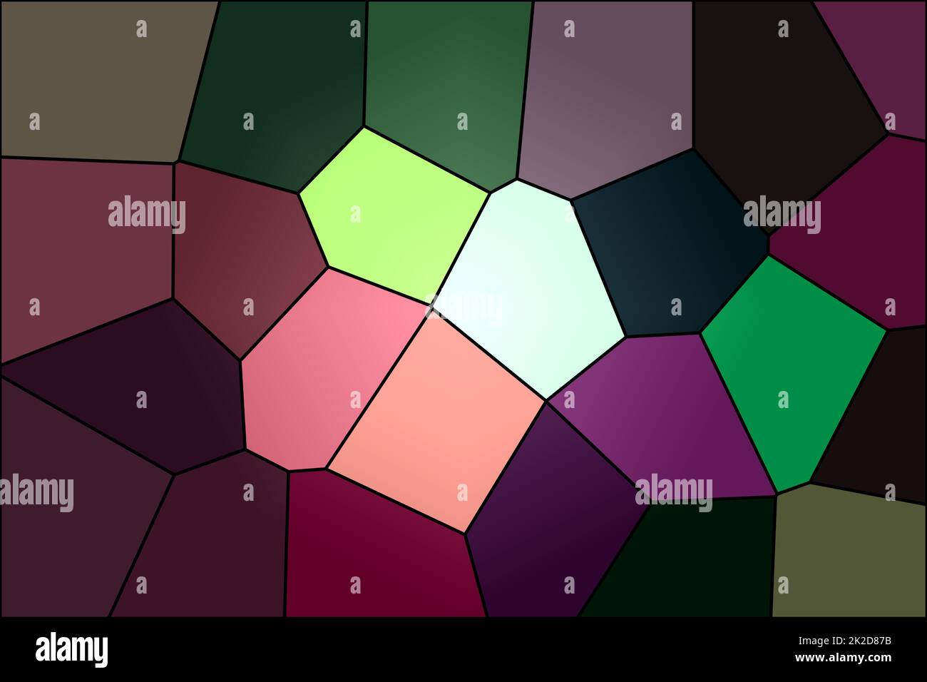 Abstract colorful mosaic tiles show geometrical shapes in trendy colors ...