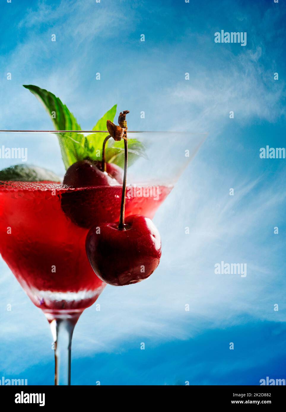 Orange and cherry garnish hi-res stock photography and images - Alamy