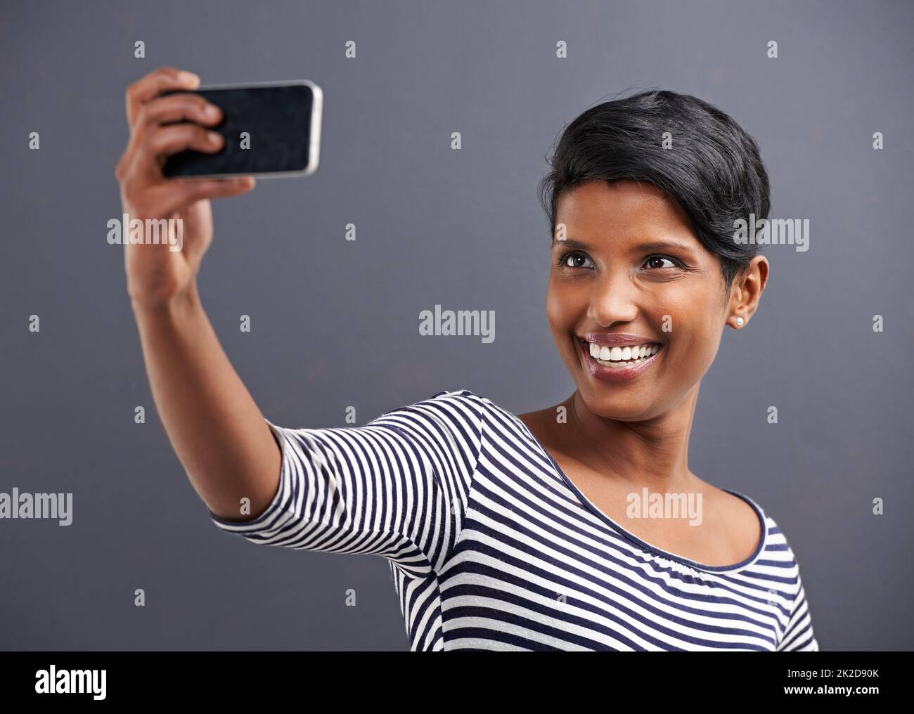 Taking a selfie studio hi-res stock photography and images - Alamy