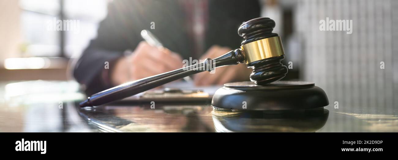Court Judge Verdict On Punishment Punishment Stock Photo - Alamy