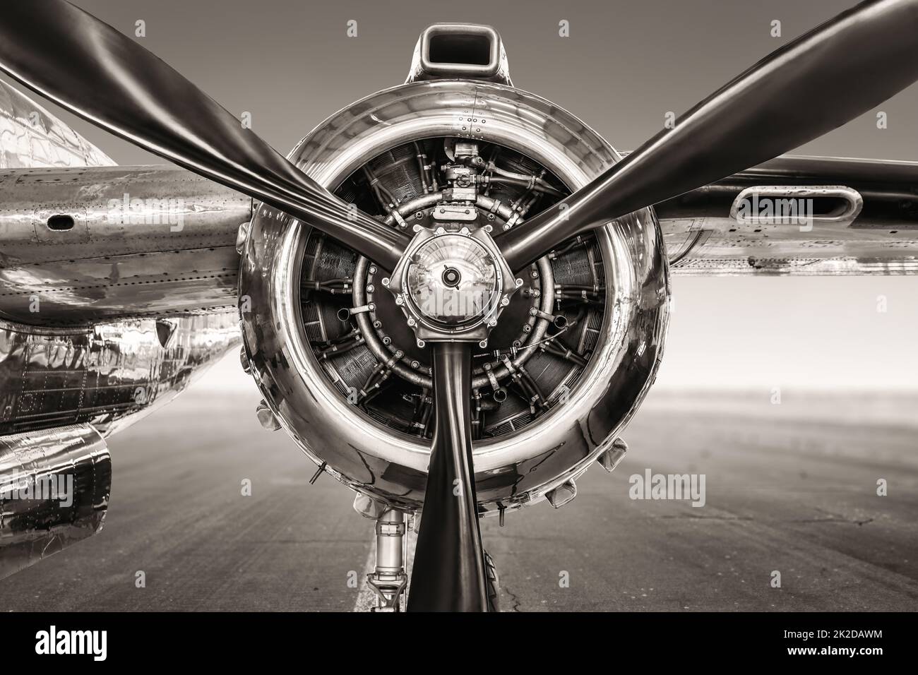 propeller of an historical aircraft Stock Photo - Alamy
