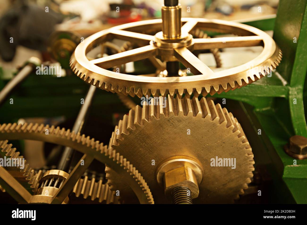 Gears of a clock hi-res stock photography and images - Alamy
