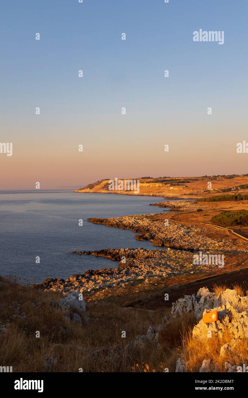 Landscape near Torre Sant Emiliano, Otranto, Salento coast, Apulia ...