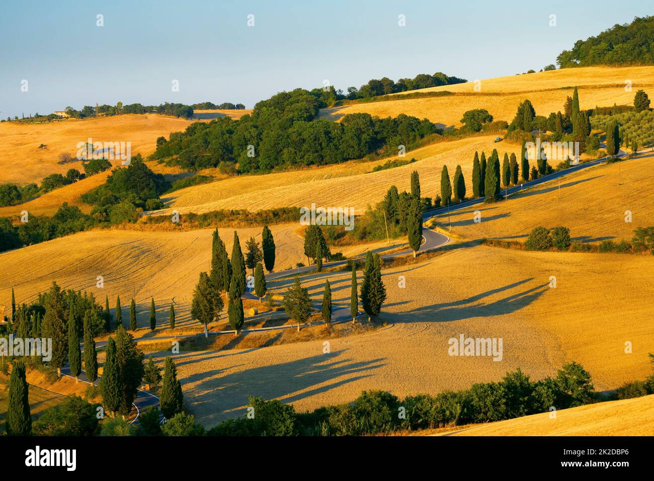Cipressi di Monticchielo, Typical Tuscan landscape near Montepulciano ...