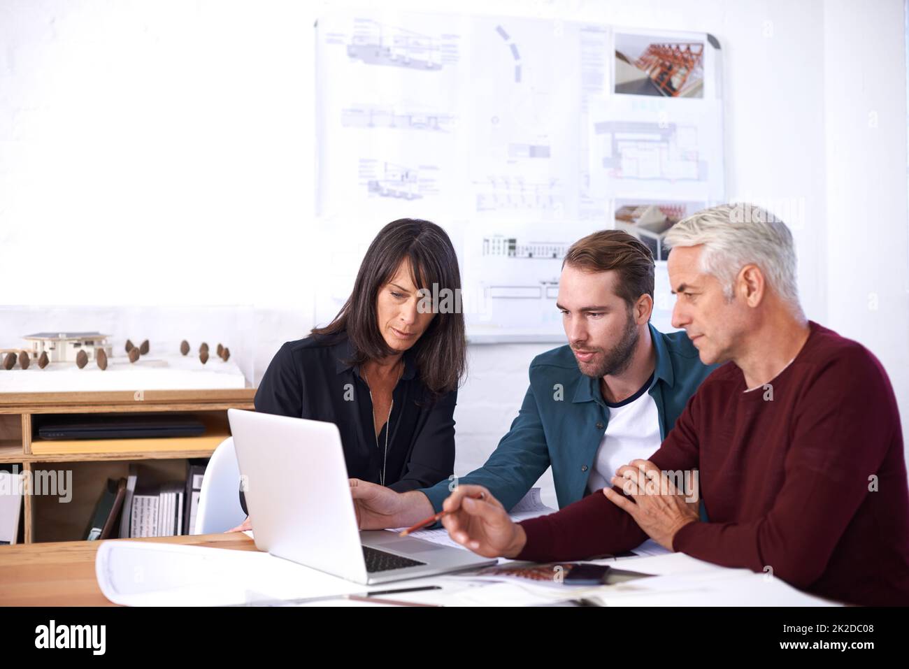 Three architects hi-res stock photography and images - Alamy