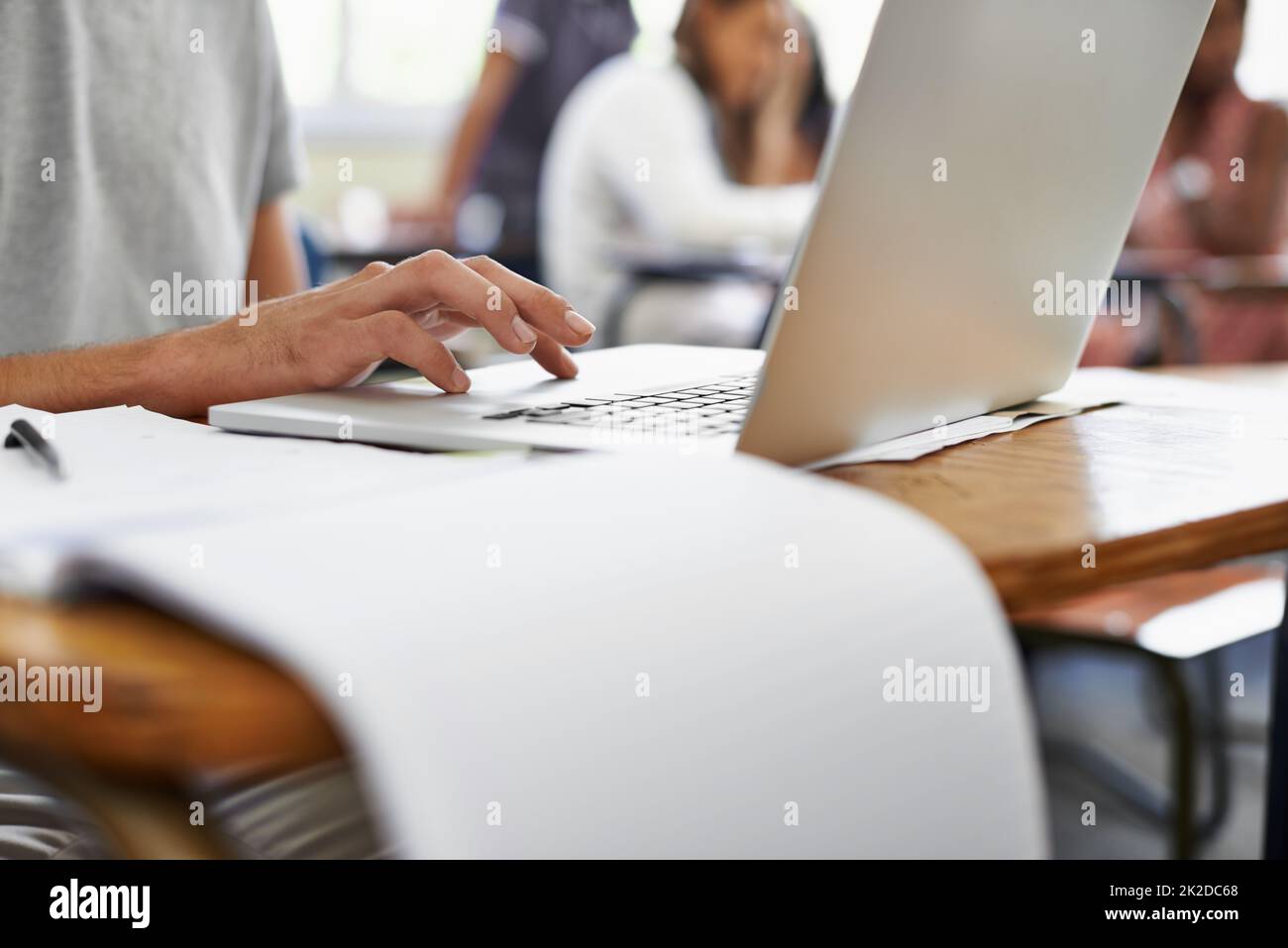 College student typing hi-res stock photography and images - Alamy