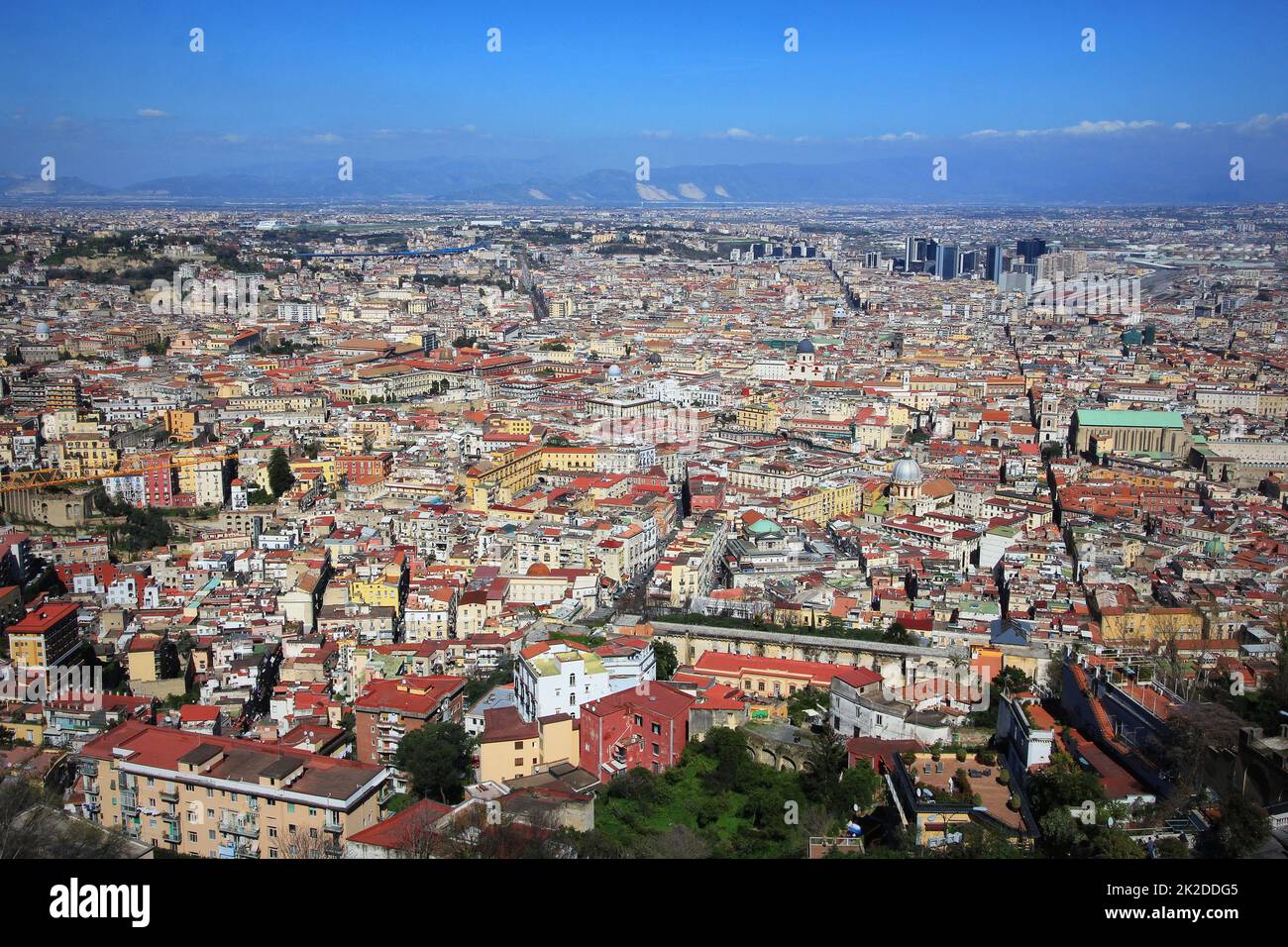 Panoramic view of the city of naples, Italy Stock Photo - Alamy