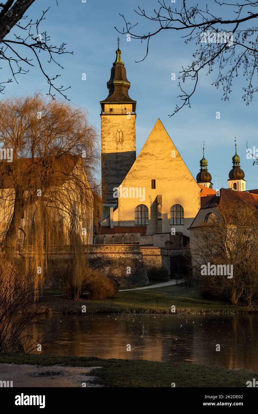 Telc, Unesco world heritage site, Southern Moravia, Czech Republic ...