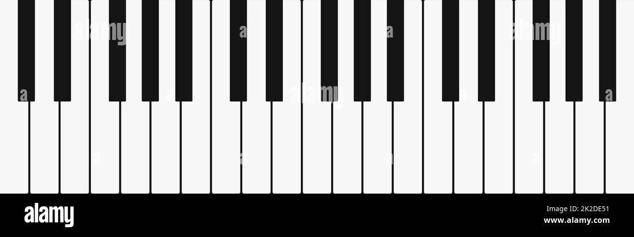 Realistic background black and white piano keys - Vector Stock Photo ...