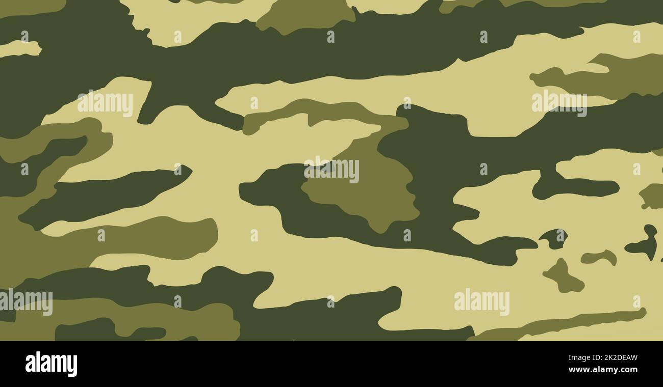 Panoramic background texture military khaki sand camouflage - Vector ...