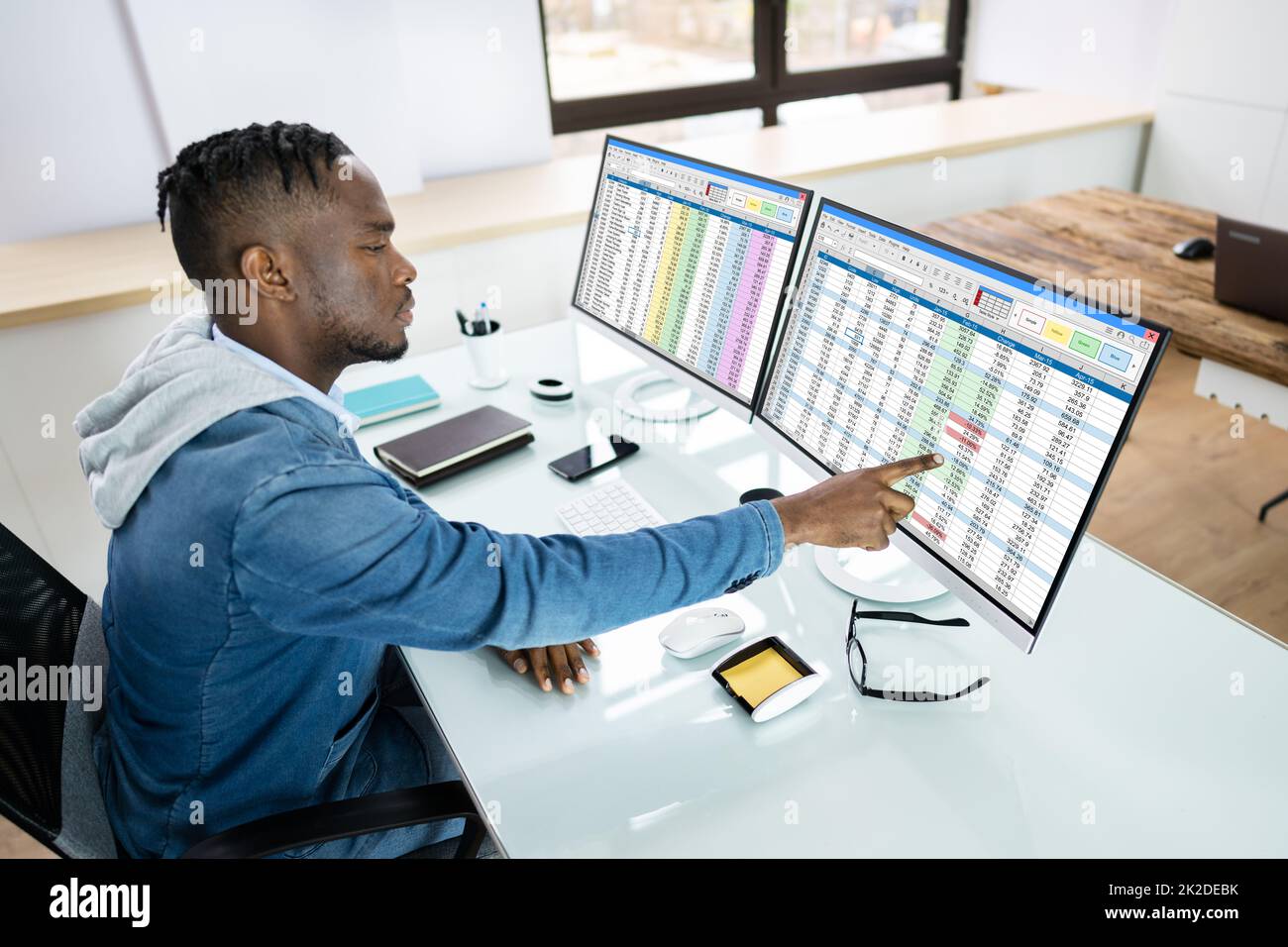 Business Data Audit Spreadsheet Stock Photo - Alamy