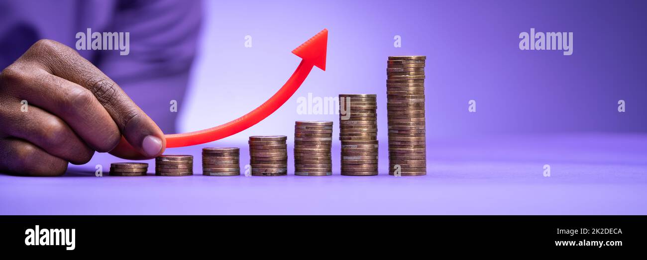 Money Graph Or Salary Chart Stock Photo - Alamy