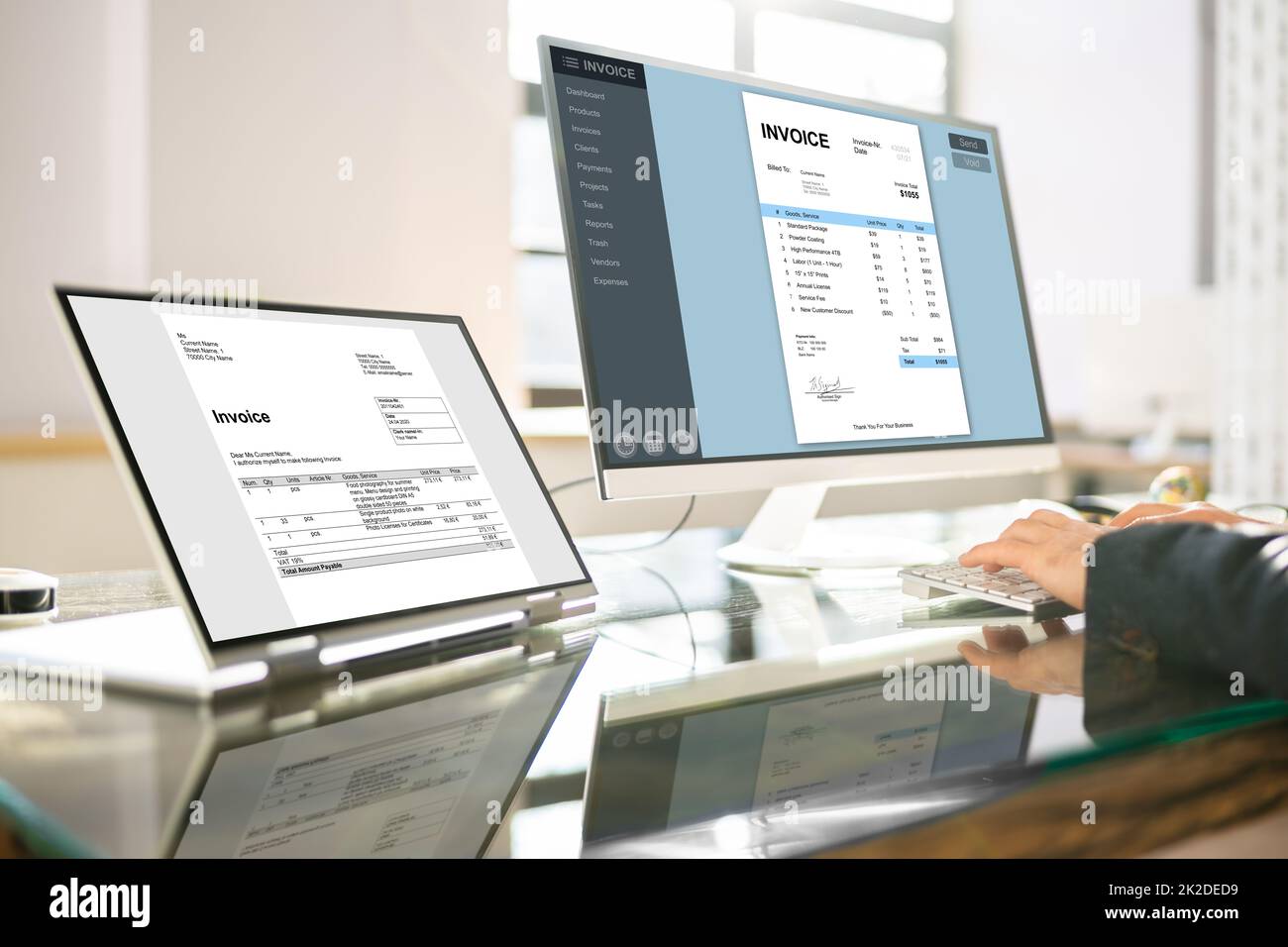 E Invoice Software Stock Photo - Alamy