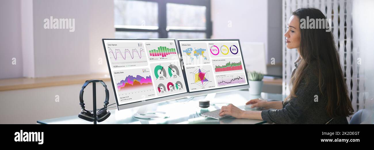 Business Analyst Woman Stock Photo - Alamy