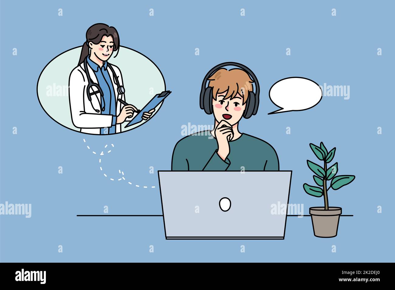 Video call illustration hi-res stock photography and images - Alamy