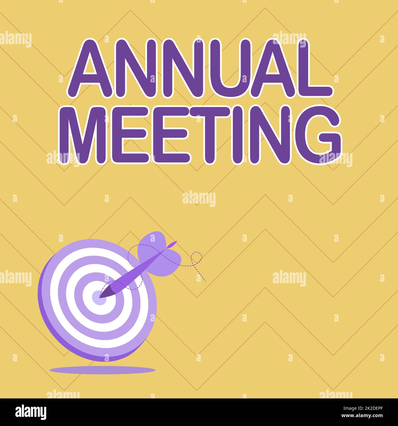 Sign displaying Annual Meeting. Business concept Yearly gathering of an ...
