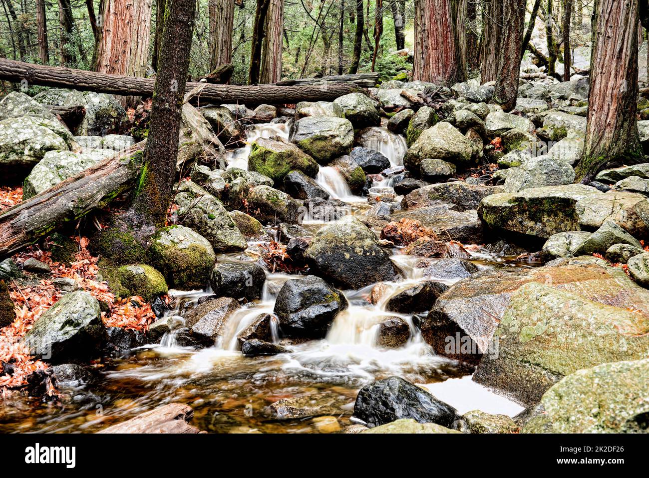 Fast moving spring Stock Photo - Alamy