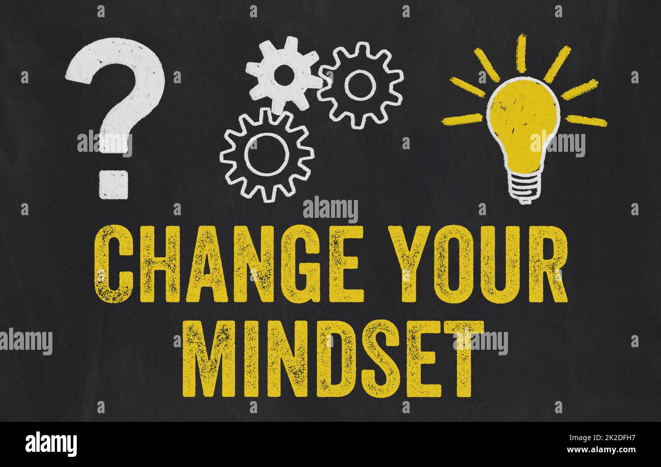 Question Mark, Gears, Light Bulb Concept - Change your mindset Stock ...
