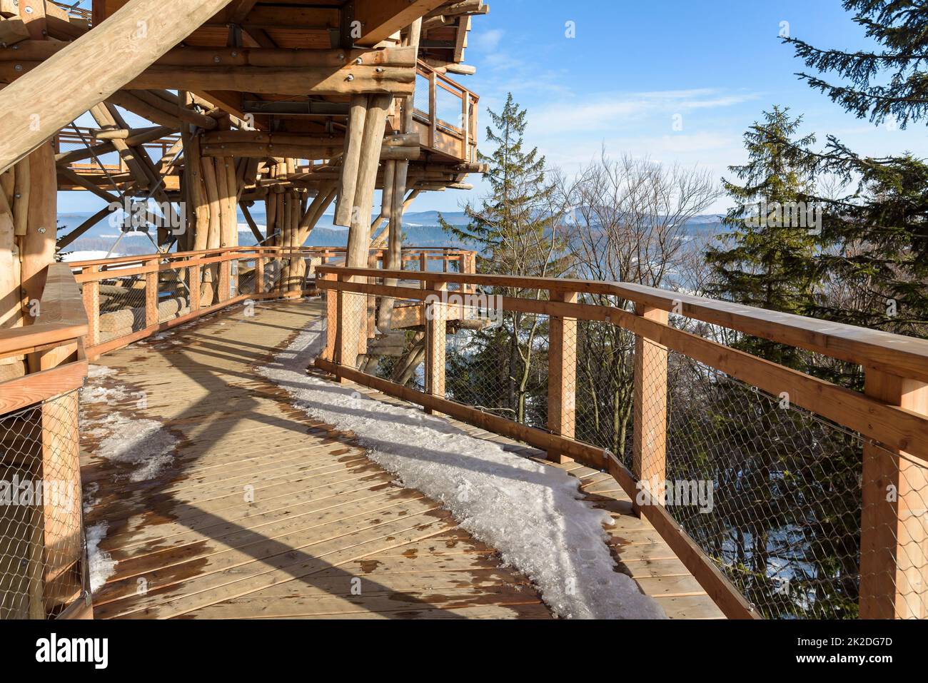 Wooden mountain tower hi-res stock photography and images - Alamy