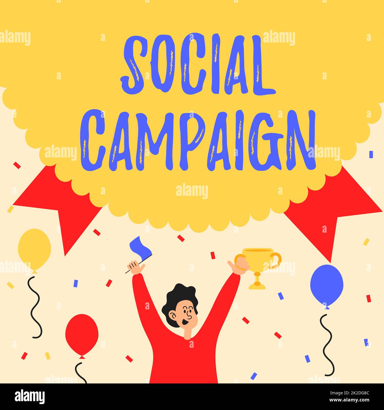 Sign displaying Social Campaign. Business idea use social media ...