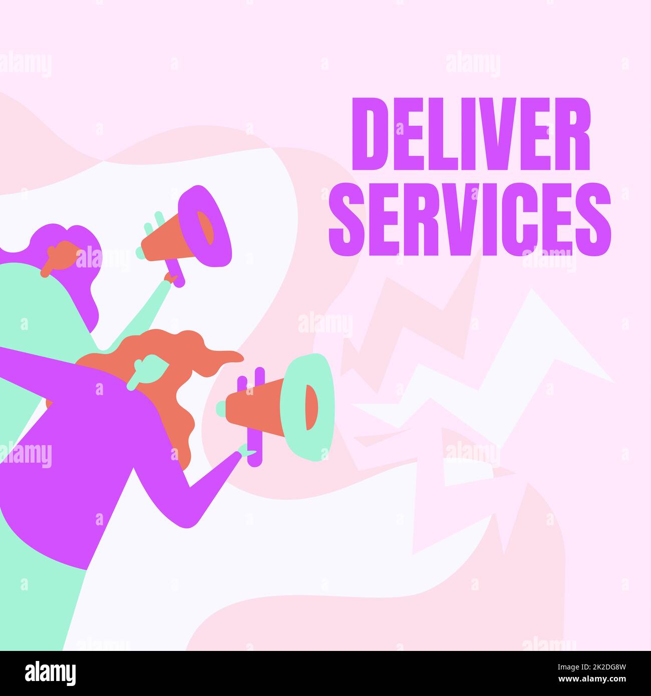 Conceptual caption Deliver Services. Internet Concept the act of ...