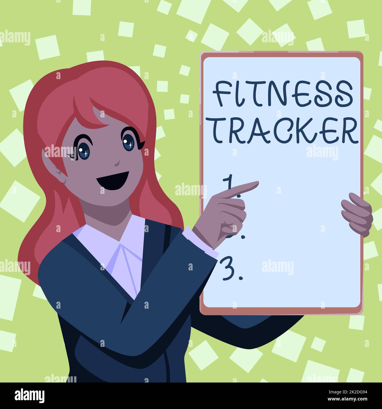 Hand writing sign Fitness Tracker. Word Written on device that records ...
