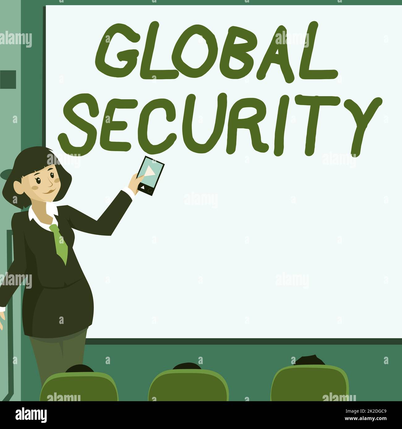 Conceptual display Global Security. Business approach protection of the ...