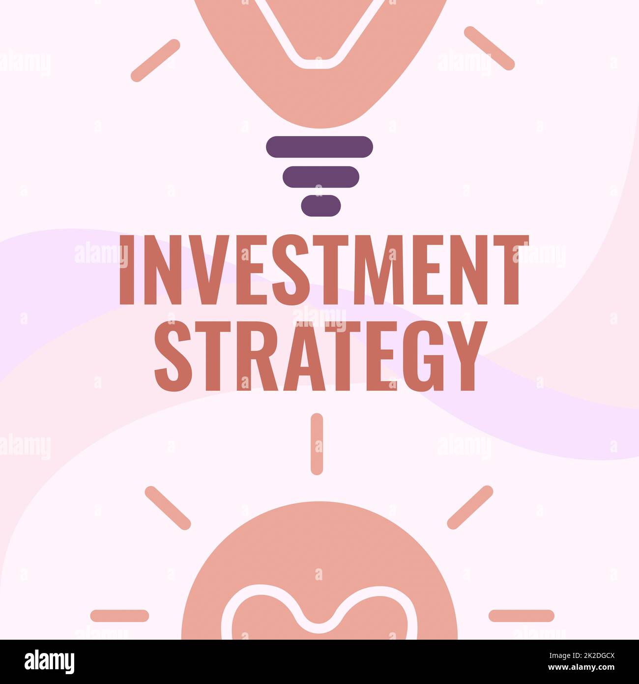 Inspiration showing sign Investment Strategy. Business concept Set of ...