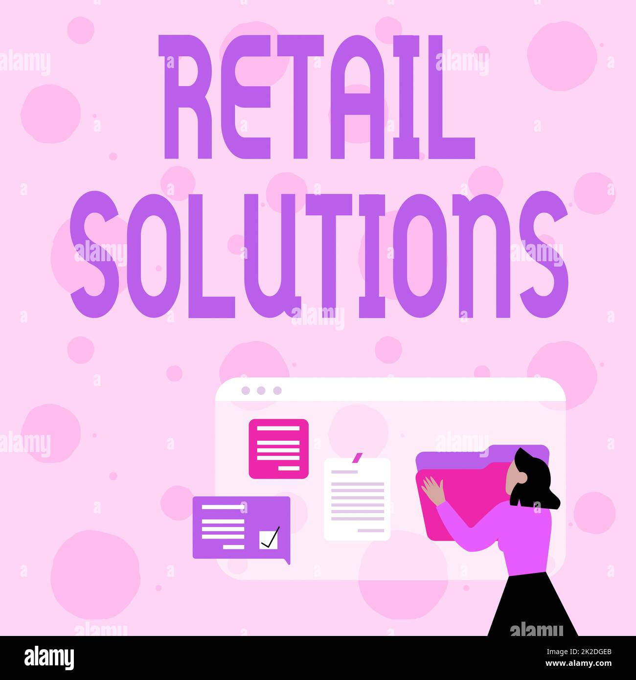 Writing Displaying Text Retail Solutions Business Overview Process Of