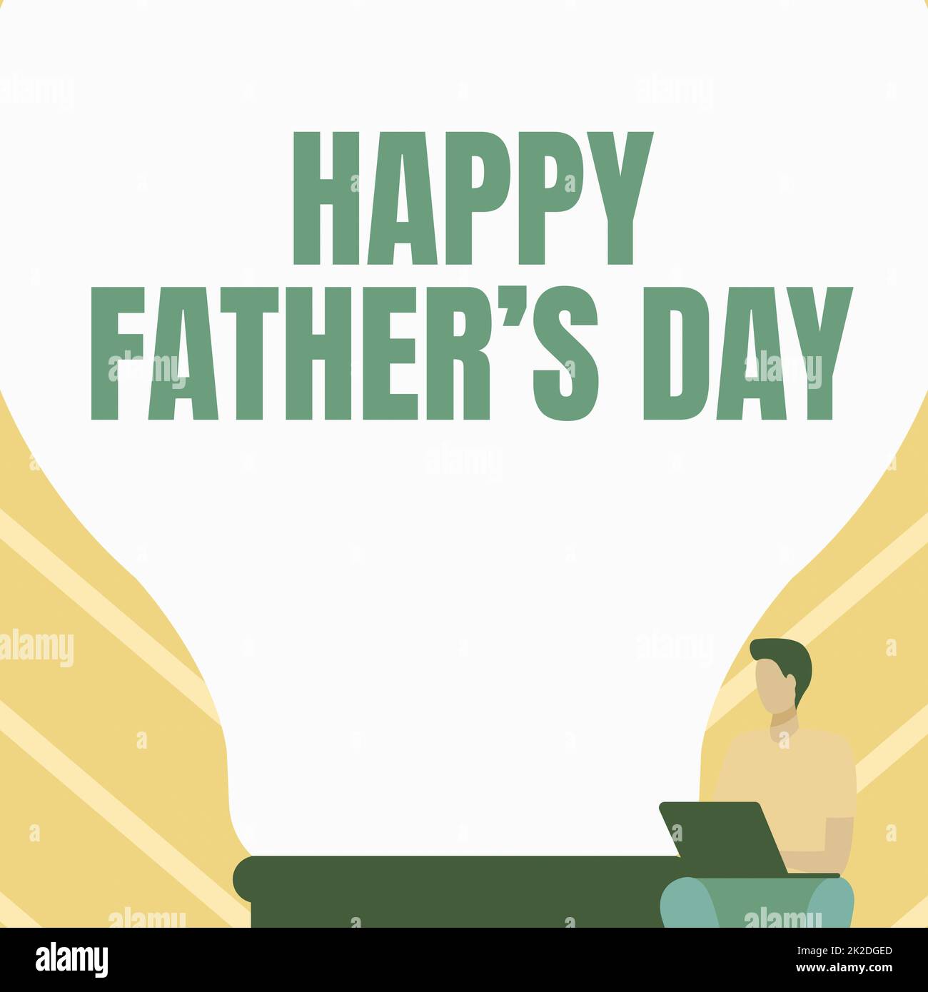 Inspiration showing sign Happy Father S Is Day. Business idea ...