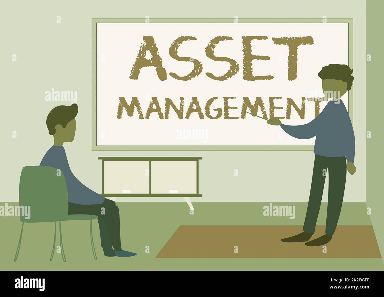 Conceptual caption Asset Management. Business concept systematic ...