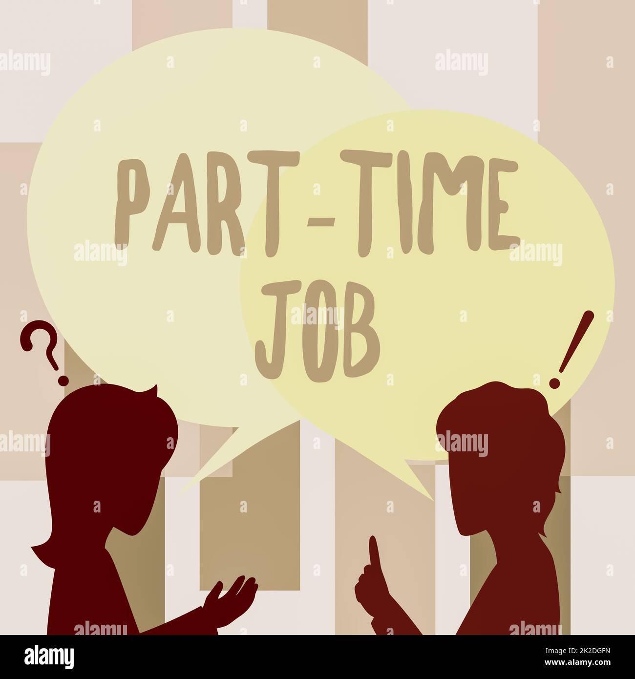 Hand writing sign Part Time Job. Business idea Working a few hours per ...