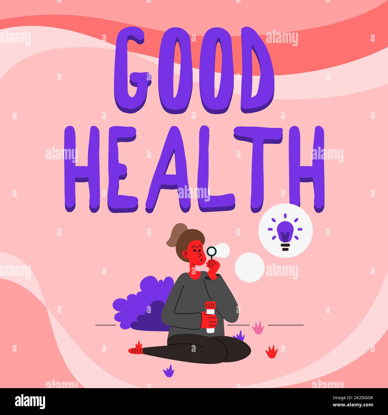 Text sign showing Good Health. Concept meaning state of being vigorous ...