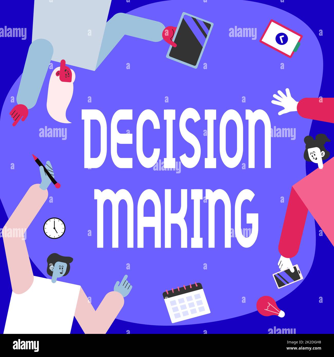 Conceptual Display Decision Making Concept Meaning The Act Of Deciding Between Two Or More