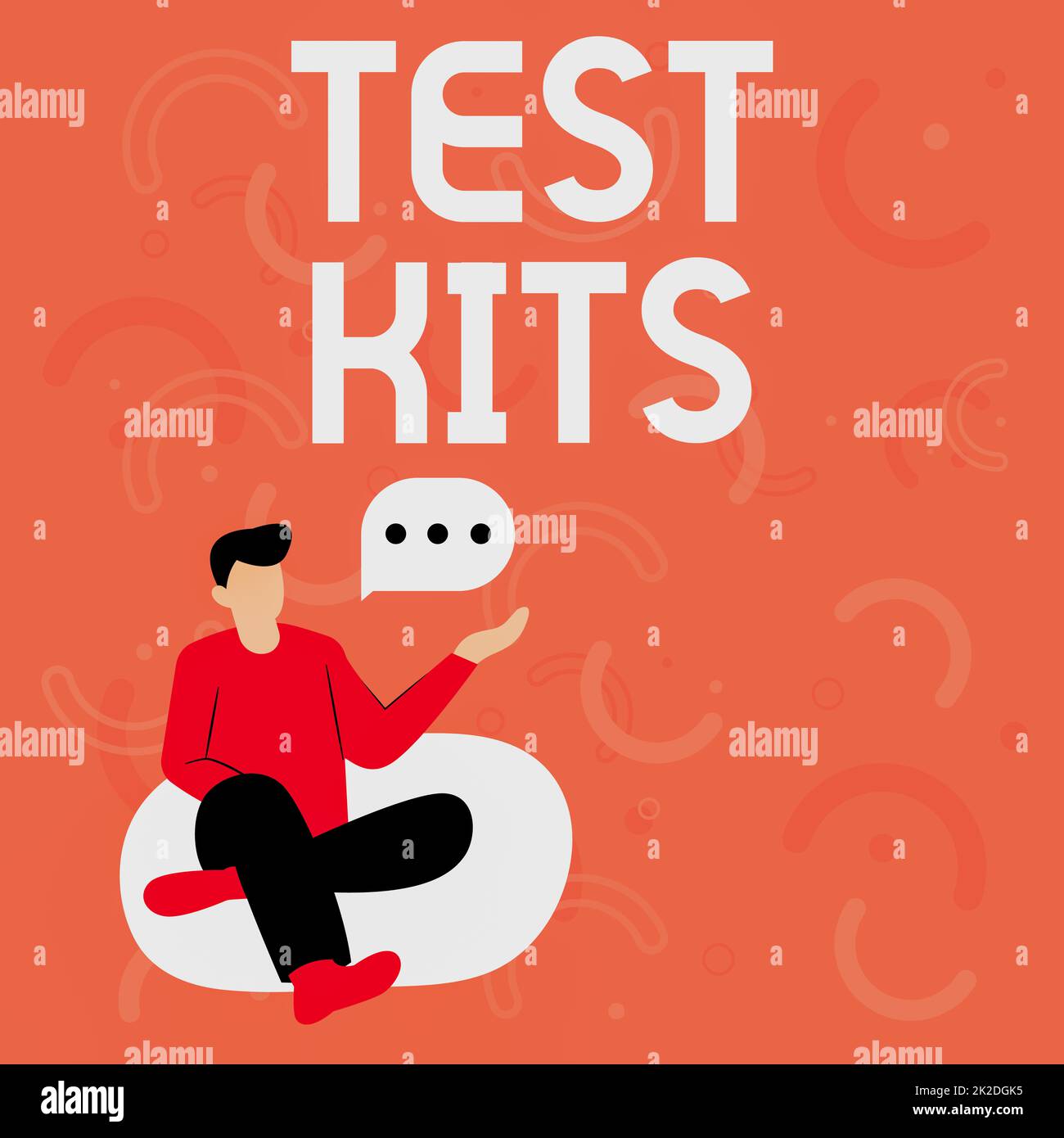 Handwriting text Test Kits. Business concept tools used to detect the ...