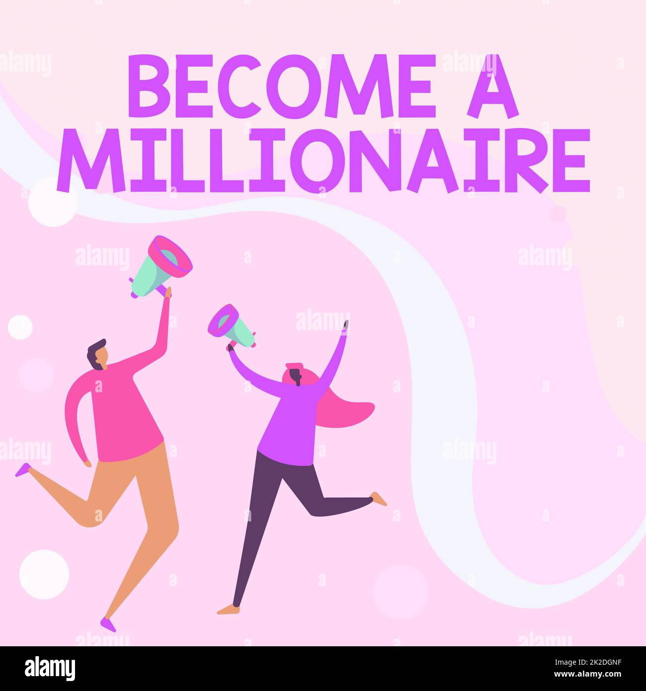 Text sign showing Become A Millionaire. Business overview To be a rich ...